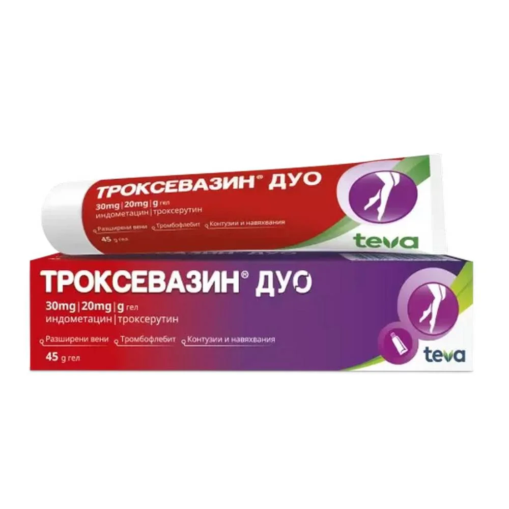Teva Troxevasin Duo Gel 45g – Effective Relief for Swelling & Varicose ...